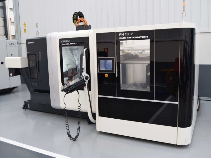 Used DMG DMU 50 with DMG AUTOMATION PH150I8