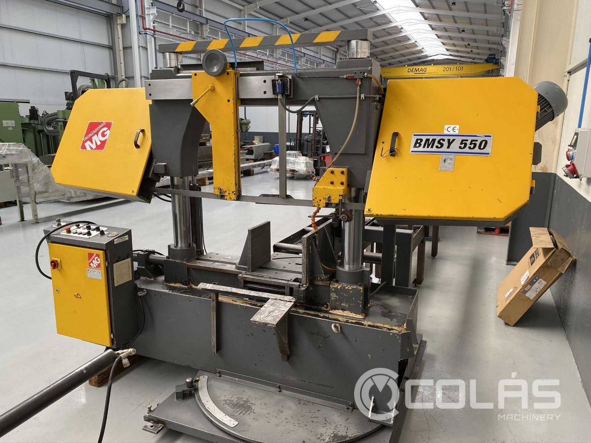 Used MG BMSY 560-C Twin pillar band saw for sale