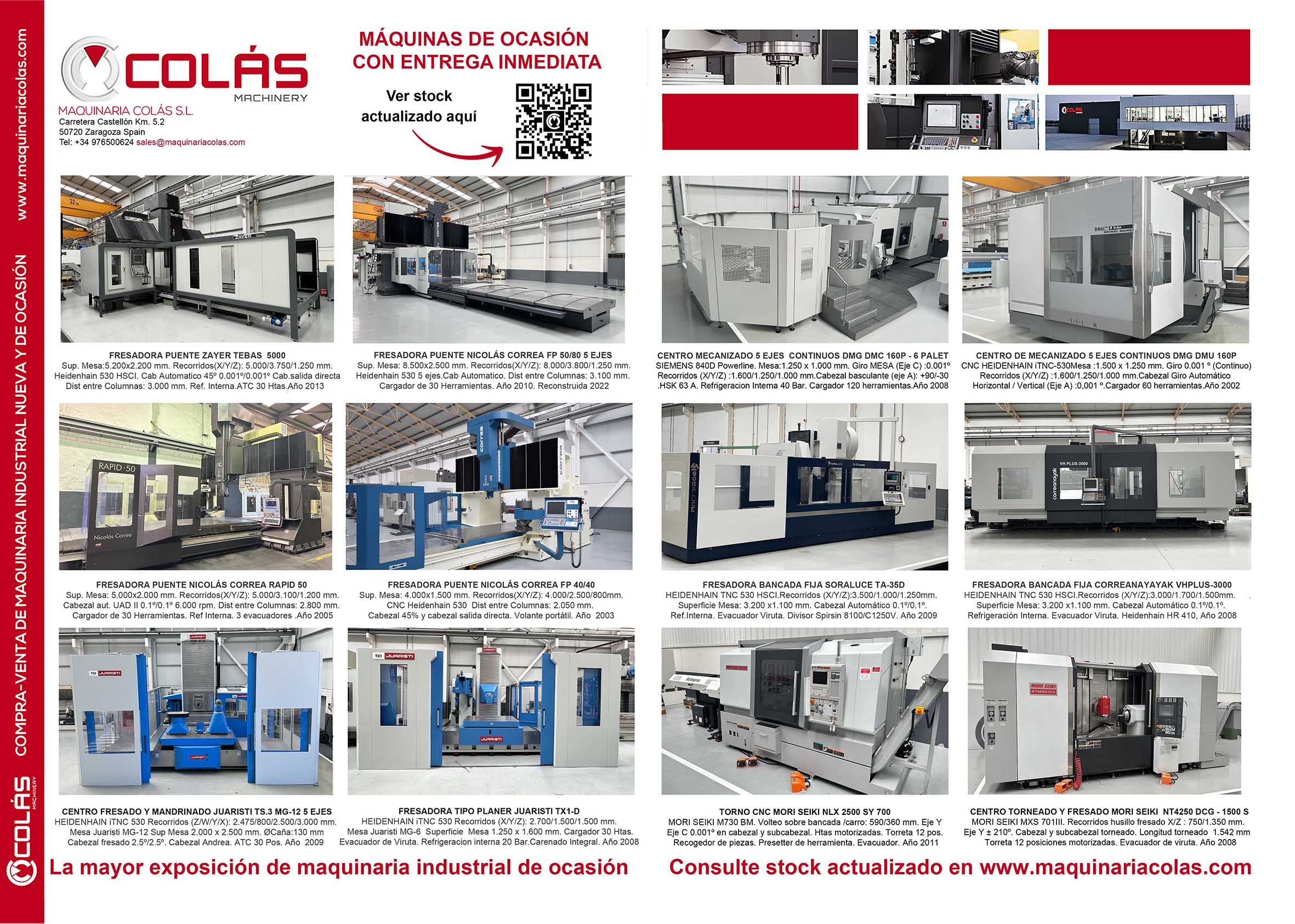 Maquinaria industrial en venta en Maquinaria Colás
